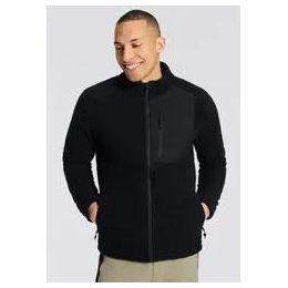 Outdoorjacke Killtec "KOW 90 MN JCKT", Herren, Gr. M, schwarz, Obermaterial: 100% Polyester. Futter: 100% Polyester. Wattierung: 100% Polyester, Jacken Outdoorjacke, mit verschwei&szlig;ten N&auml;hten, mit verstellbarer und abnehmbarer Kapuze