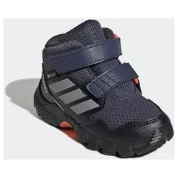 Wanderschuh Adidas TERREX "TERREX SKYCHASER MID GORE-TEX KIDS", Kinder, Gr. 26, shadow navy, grau three, semi impact orange, Synthetik, Textil, Schuhe Wanderschuh, wasserdicht dank Gore-Tex Membrane