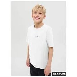 Jack & Jones T-Shirt JACK & JONES JUNIOR "JJESOHO TEE SS CREW NECK NOOS JNR", Jungen, Gr. 152, wei&szlig;, Single Jersey, Obermaterial: 100% Baumwolle, bedruckt, regular fit normal, Rundhals, Shirts T-Shirt
