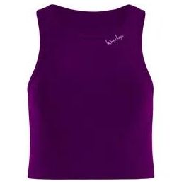Tanktop WINSHAPE "AET135LS", Damen, Gr. XXL, lila (schwarz plum), 85% Polyester, 15% Elasthan, Rundhals, Tops Tanktop, Functional Light and Soft