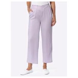 Culotte Classic Basics, Damen, Gr. 40, Normalgr&ouml;&szlig;en, lila (flieder), 100% Viskose, unifarben, 7/8-L&auml;nge, Hosen Culotte