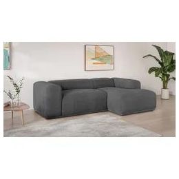 Ecksofa s.Oliver "EMMERIK Designersofa, L-Form mit Wellenfederung, B/T/H: 260/155/73 cm", grau (anthrazit), B:259,5cm H:73cm T:155cm, 100% Polyester, Sofas, Ecksofa, hoher Sitzkomfort, gem&uuml;tlich und modern, auch in Cord