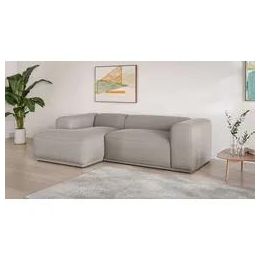 Ecksofa s.Oliver "EMMERIK Designersofa, L-Form mit Wellenfederung, B/T/H: 260/155/73 cm", grau (taupe), B:259,5cm H:73cm T:155cm, 100% Polyester, Sofas, Ecksofa, hoher Sitzkomfort, gem&uuml;tlich und modern, auch in Cord