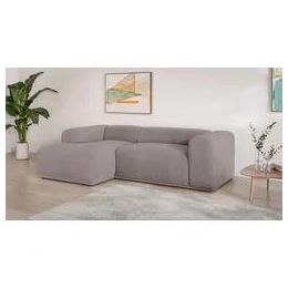 Ecksofa s.Oliver "EMMERIK Designersofa, L-Form mit Wellenfederung, B/T/H: 260/155/73 cm", grau (taupe), B:259,5cm H:73cm T:155cm, 100% Polyester, Sofas, Ecksofa, hoher Sitzkomfort, gem&uuml;tlich und modern, auch in Cord