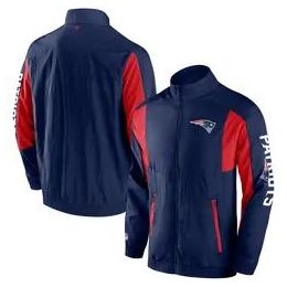Bomberjacke Fanatics "Fanatics Jacke New England Patriots Woven Track", Damen, Gr. XL, blau, Popeline;Jersey, 100% Polyester, Jacken Bomberjacke