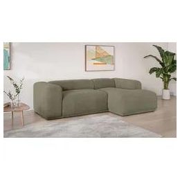 Ecksofa s.Oliver "EMMERIK Designersofa, L-Form mit Wellenfederung, B/T/H: 260/155/73 cm", gr&uuml;n, B:259,5cm H:73cm T:155cm, 100% Polyester, Sofas, Ecksofa, hoher Sitzkomfort, gem&uuml;tlich und modern, auch in Cord