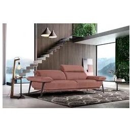 2,5-Sitzer Egoitaliano "Anais, Designsofa mit erstklassigem Sitzkomfort, Fu&szlig;farbe schattengrau", braun (cedar wood), Sofas, B/H/T: 232cm x 74cm x 106cm, Luxus-Microfaser, Kopfteil verstellbar, 232 cm, Luxus-Microfaser, cedar wood, B:232cm H:74cm T:106cm