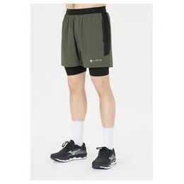 Shorts Virtus "Dylan", Herren, Gr. M, US-Gr&ouml;&szlig;en, gr&uuml;n, gr&uuml;n, 87% Polyester, 13% Elasthan, unifarben, kurz, Hosen Shorts, aus atmungsaktivem 4-Wege-Stretch