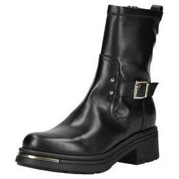 Stiefelette Nero Giardini "Nero Giardini Stiefelette Leder/Synthetik", Damen, Gr. 38, schwarz, Leder, Synthetik, Schuhe Stiefelette