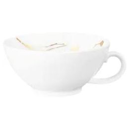 Tasse Seltmann Weiden "Liberty - Golden Rose Hip", gold (wei&szlig;, goldfarben), B:8,9cm H:4,3cm &Oslash;:10,2cm, Porzellan, Trinkgef&auml;&szlig;e, Tasse, Teeobertasse klein 0,14 l