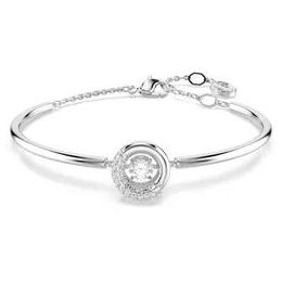 Armreif Swarovski "Schmuck Geschenk Armschmuck Dextera", metallfarben, kristallwei&szlig;, kristallwei&szlig;, Armb&auml;nder, Damen, 17, Metall, glitzernd, gl&auml;nzend, Armreif, mit Swarovski Zirkonia (synth.)