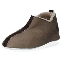Hausschuh Shepherd "Shepherd Hausschuhe Lammfell", Herren, Gr. 44, grau (stone), Lammfell, Schuhe Hausschuh