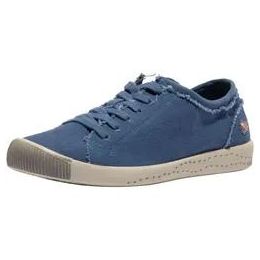 Sneaker Softinos "Softinos Sneaker Lederimitat/Textil", Damen, Gr. 40, blau, Lederimitat, Textil, Schuhe Sneaker
