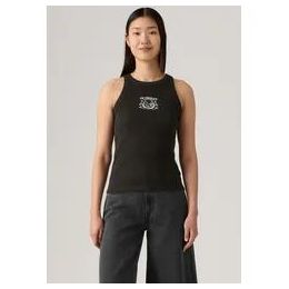 Levi's Ripptanktop LEVI'S "GR ESSENTIAL RACE", Damen, Gr. S (36), western archival hor, Feinripp, Obermaterial: 100% Baumwolle, bedruckt, figurbetont h&uuml;ftlang, Rundhals, Tops, Plakativer Druck