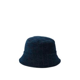 Salvatore Ferragamo Caps & M&uuml;tzen - Textured Blue Bucket Hat - Gr. 58 - in Blau - f&uuml;r Damen