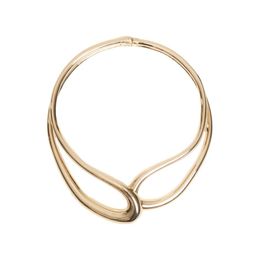 Erika Cavallini Armband - Intertwined Gold Metal Girocollo Necklace With Kno - Gr. ONE SIZE - in Mehrfarbig - f&uuml;r Damen