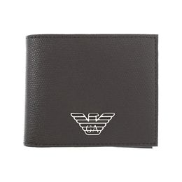 Emporio Armani Portemonnaies - Black Wallet And Business Card Holder Set - Gr. unisize - in Grau - f&uuml;r Damen