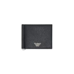 Emporio Armani Portemonnaies - Bonded Saffiano Leather Wallet - Gr. unisize - in Schwarz - f&uuml;r Damen