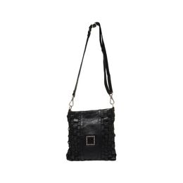 Campomaggi Hobo Bags - Intricately Woven Leather Shoulder Bag With Adjust - Gr. unisize - in Schwarz - f&uuml;r Damen