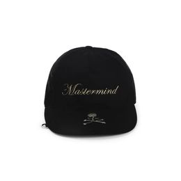 Mastermind Japan Caps & M&uuml;tzen - Structured Black Cap With Embroidered Details - Gr. L - in Schwarz - f&uuml;r Damen