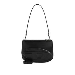 Diesel Hobo Bags - Black Leather Shoulder Bag - Gr. unisize - in Schwarz - f&uuml;r Damen