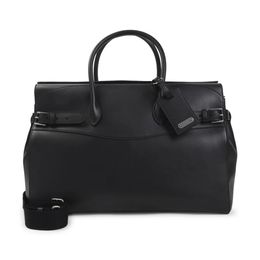 Ralph Lauren X Purple Label Koffer - Smooth Leather Travel Bag With Structured Design - Gr. unisize - in Schwarz - f&uuml;r Damen
