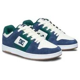 Schn&uuml;rschuh DC Shoes "Manteca", Herren, Gr. 14(48,5), blau (navy, gum), Obermaterial:Obermaterial: Leder (Kuh) / Futter: Textil / Au&szlig;ensohle: Gummi;, Schuhe Schn&uuml;rschuh