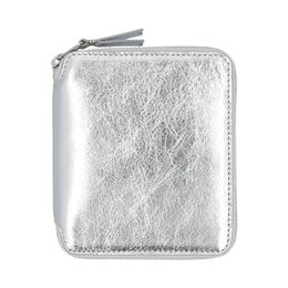 Comme des Gar&ccedil;ons Comme des Garcons Portemonnaies - Metallic Zip Around Wallet - Gr. unisize - in Wei&szlig; - f&uuml;r Damen