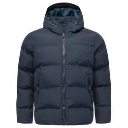 Winterjacke Ragwear "Norgos", Herren, Gr. L (52), navy, Obermaterial: 100% Polyester; Innenfutter: 100% Polyester; Wattierung: 100% Polyester, gerade h&uuml;ftbedeckend, hoch geschlossener Ausschnitt, eng normaler Saum, Jacken Winterjacke, Winter Steppjacke mit Kapuze
