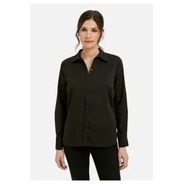 Smith & Soul Langarmbluse SMITH & SOUL, Damen, Gr. XS, schwarz, Web, Material: 70% Baumwolle, 27% Polyester, 3% Elasthan, unifarben, relaxed fit normal, hoch geschlossener Ausschnitt, &Auml;rmel mit &Auml;rmelschlitz 1-Knopf-Manschette, Blusen