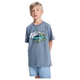 T-Shirt DC Shoes "Tire Fire", Jungen, Gr. 10(140-148cm), grau (dunkelgrau heather), Obermaterial: 75% Walkfrottier, 25% Walkfrottier;, Shirts T-Shirt