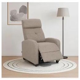 Relaxsessel Home Affaire "VESOUL, TV-Sessel, Ruhesessel mit Schlaffunktion, Webstoff", grau (taupe), B:68,5cm T:86cm, Sessel, Relaxsessel, Loungesessel mit manueller Relax- und Liegefunktion (105-135)