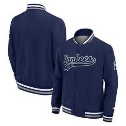 Bomberjacke Fanatics "Fanatics Jacke New York Yankees Sateen v3", Damen, Gr. XXL, blau, Popeline;Jersey, 100% Polyester, Jacken Bomberjacke