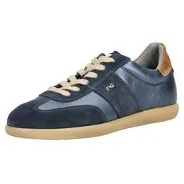 Sneaker Nero Giardini "Nero Giardini Sneaker Leder", Damen, Gr. 38, blau, Leder, Schuhe Sneaker