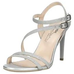 Pumps Nero Giardini "Nero Giardini Sandalen Lederimitat", Damen, Gr. 40, silber, Lederimitat, Schuhe Pumps