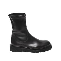 Guglielmo Rotta Stiefel - Ankle Boot In Stretch Black Nappa Leather - Gr. 38,5 (EU) - in Schwarz - f&uuml;r Damen