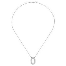 Collier "mit Zirkonia, Silber 925", silber, Giorgio Martello MILANO, Halsketten, Damen, 45cm, Silber 925 (Sterlingsilber), Collier