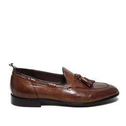 Green George Loafer - Moccasin With Tassels In Tan Leather - Gr. 41,5 (EU) - in Braun - f&uuml;r Damen