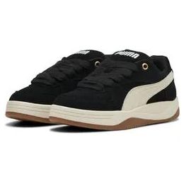 Sneaker Puma "PARK LUNA SD", Damen, Gr. 40,5, Puma schwarz, alpine snow, Leder, unifarben, Schuhe Sneaker, aus Leder, mit Schn&uuml;rverschluss, mit Innenmaterial aus Textil