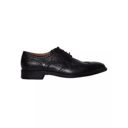 Hand-Sewn Laced Derby Model Shoe - Gr. 41 (EU) - in Schwarz