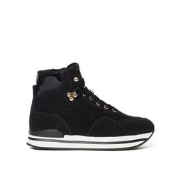 Hogan Low-Top Sneaker - Black Suede And Sneakers - Gr. 41 (EU) - in Schwarz - f&uuml;r Damen