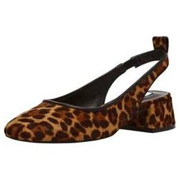 Slingpumps Steve Madden "Steve Madden Pumps Leder", Damen, Gr. 37, braun (leopard), Leder, Schuhe Slingpumps