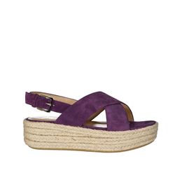 Sergio Rossi Sandalen - Leather Espadrilles - Gr. 37 (EU) - in Lila - f&uuml;r Damen