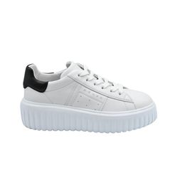 Hogan Low-Top Sneaker - White Leather Sneakers With Distinctive Thick Sole - Gr. 39 (EU) - in Wei&szlig; - f&uuml;r Damen