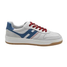 Hogan Low-Top Sneaker - White And Blue Sneakers With Sporty Accents - Gr. 9 - in Grau - f&uuml;r Damen