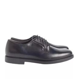 Fratelli Rossetti Black Leather Laced Shoe - Gr. 7_5 - in Schwarz
