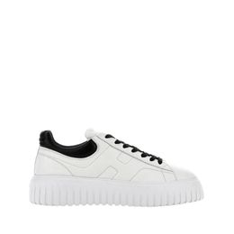 Hogan Low-Top Sneaker - Dynamic White Leather Sneakers With Black Accents - Gr. 7 - in Wei&szlig; - f&uuml;r Damen
