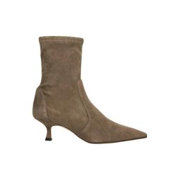 Stuart Weitzman Stiefel - Naomi' Suede Boots - Gr. 37,5 (EU) - in Braun - f&uuml;r Damen