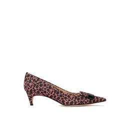 Sergio Rossi Hohe Schuhe - Sr1 045 Glitter Pumps With Bow Detail - Gr. 35 (EU) - in Braun - f&uuml;r Damen