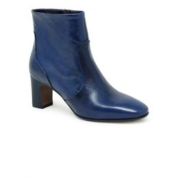 Mara Bini Stiefel - Blue Leather Ankle Boots - Gr. 36 (EU) - in Blau - f&uuml;r Damen